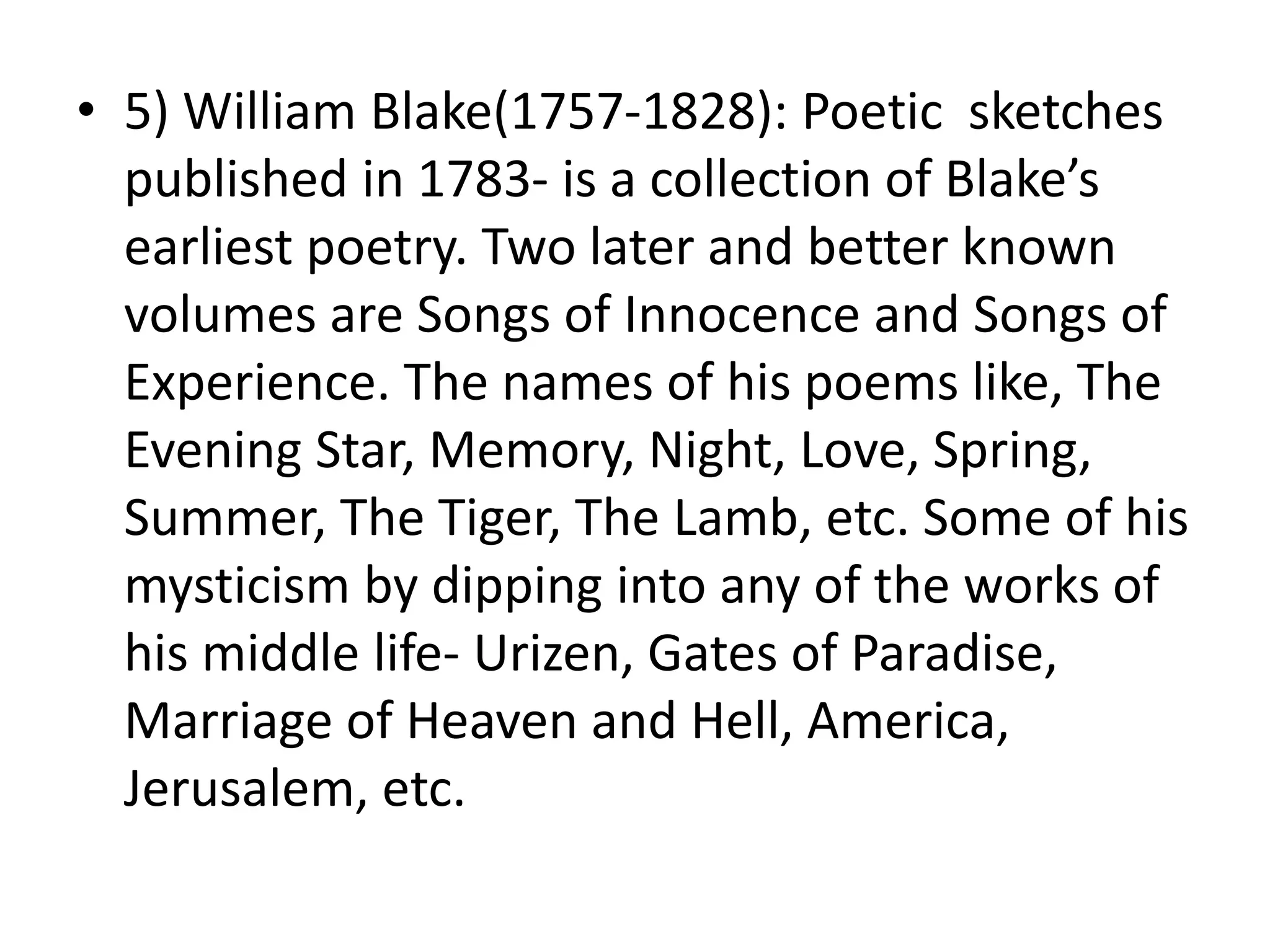 Poetry of the age of transition | PPTX