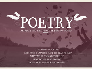 An Introduction to Poetry | PPT
