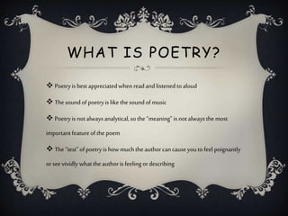 Poetry & Poe | PPT