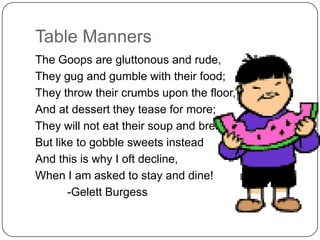 Poetry Powerpoint | PPTX | Food & Drink