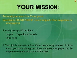 Poetry Power Point Presentation Observation | PPTX