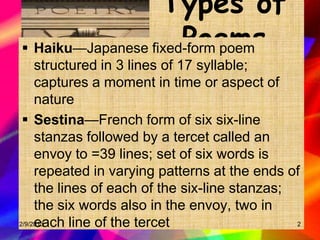 Poetry ppt | PPT