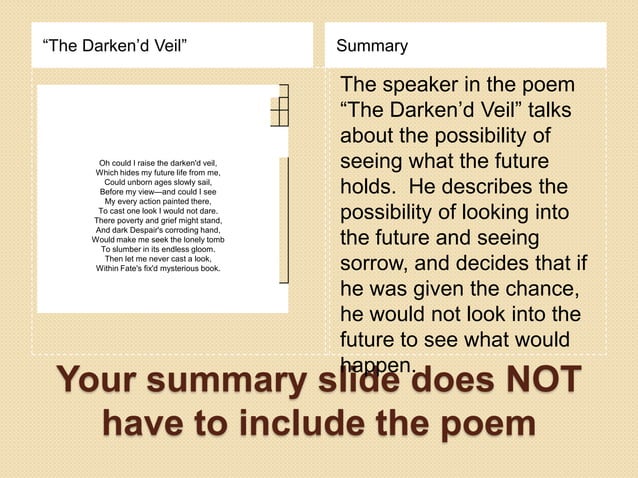 Poetry ppt example | PPT