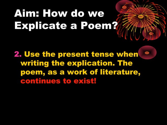 AP Poetry Explication | PPT