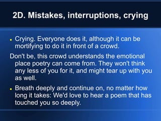 Poetry Presentation Workshop | PPT