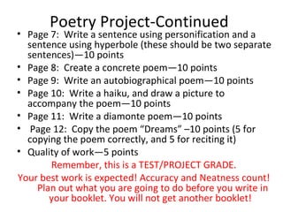 Poetry Project | PPT