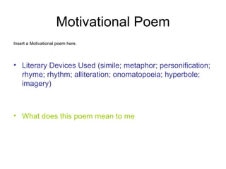 Poetry project | PPT