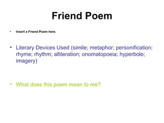 Poetry project | PPT