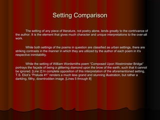 Poetry Imagery Comparison | PPT