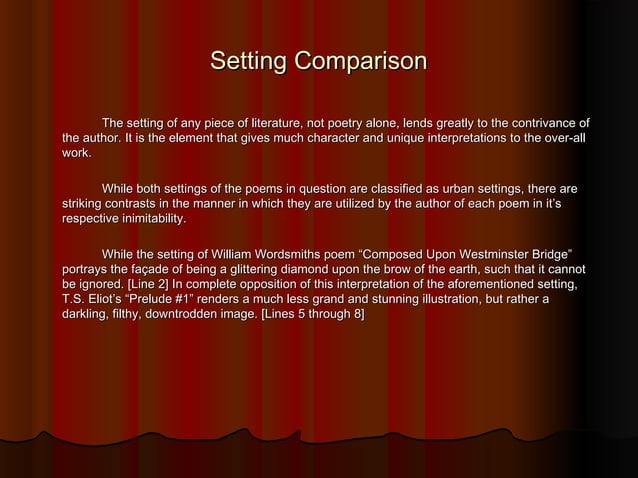 Poetry Imagery Comparison | PPT