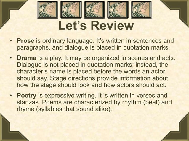 Poetry Prose Drama PPT.pptx | Poetry | Books and Literature