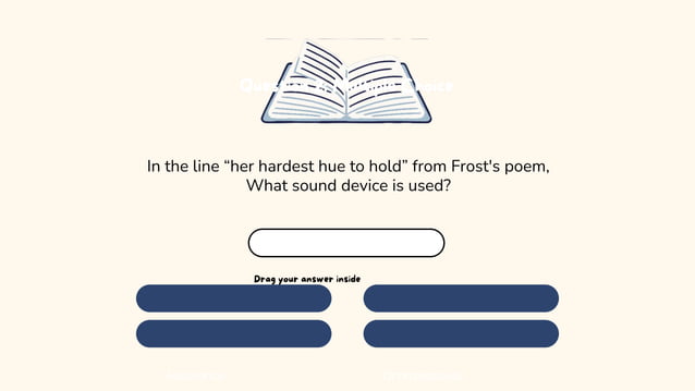 FORMS AND ELEMENTS OF POETRY QUIZ.pptx | Poetry | Books and Literature