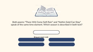 FORMS AND ELEMENTS OF POETRY QUIZ.pptx | Poetry | Books and Literature