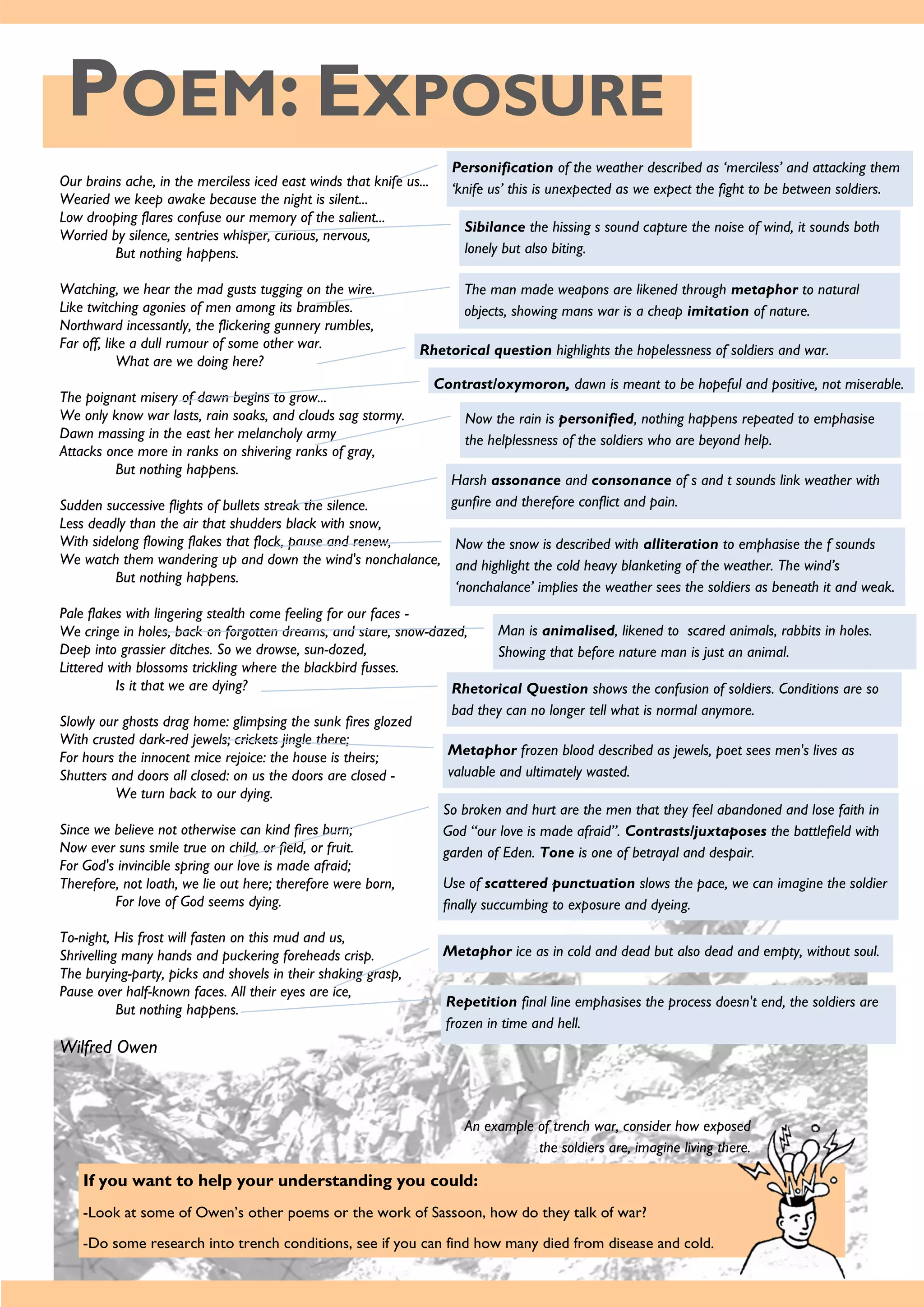 AQA Power and Conflict Poetry Revision Guide | PDF