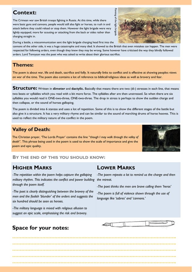AQA Power and Conflict Poetry Revision Guide | PDF