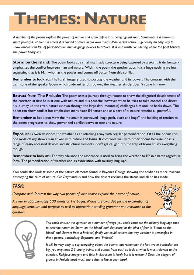 AQA Power and Conflict Poetry Revision Guide | PDF