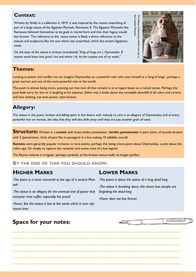 AQA Power and Conflict Poetry Revision Guide | PDF