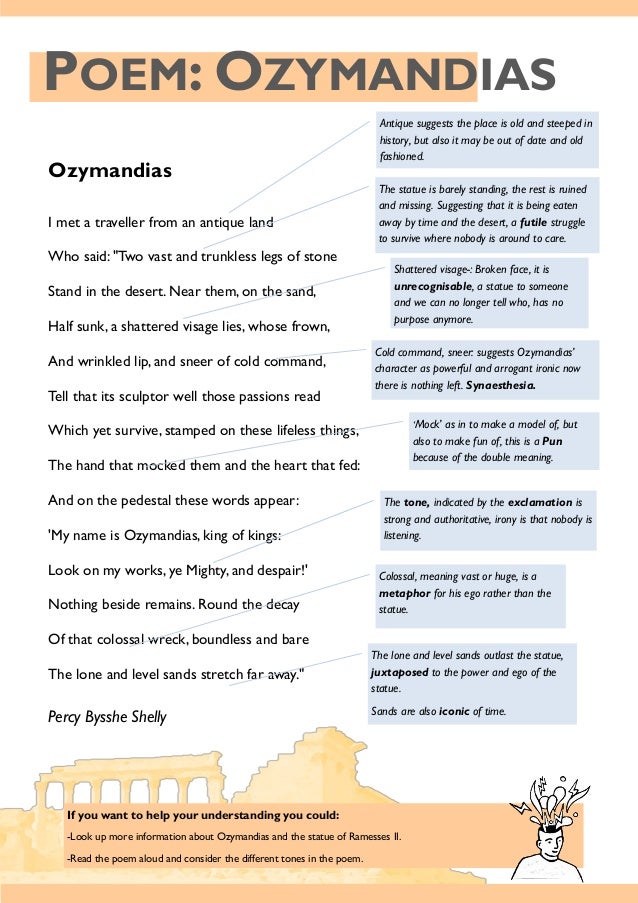 Literary Devices In Poem Ozymandias At Agnes Hendricks Blog Literary Devices In Poem Ozymandias At Agnes Hendricks Blog