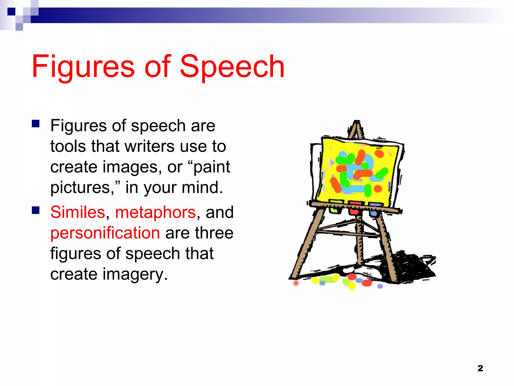 Poetry similies, metaphors, personifications | PPT