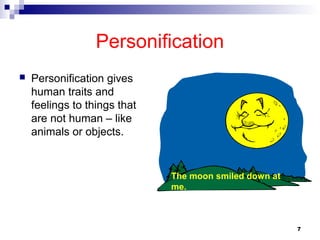 Poetry similies, metaphors, personifications | PPT