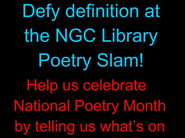 Poetry slam powerpoint | PPTX