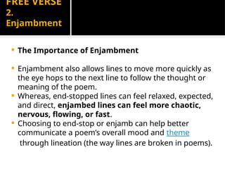 reading and writing poetry -POETRY SLIDE | PPTX
