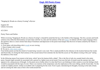 Poetry Synthesis Essay | PDF