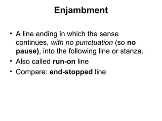 Poetry terminology | PPT