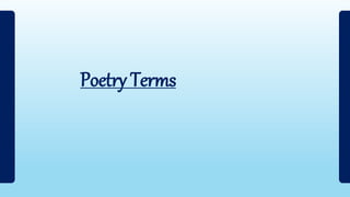 Poetry terms | PPT