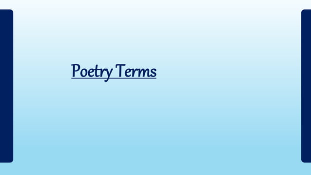 Poetry terms | PPT