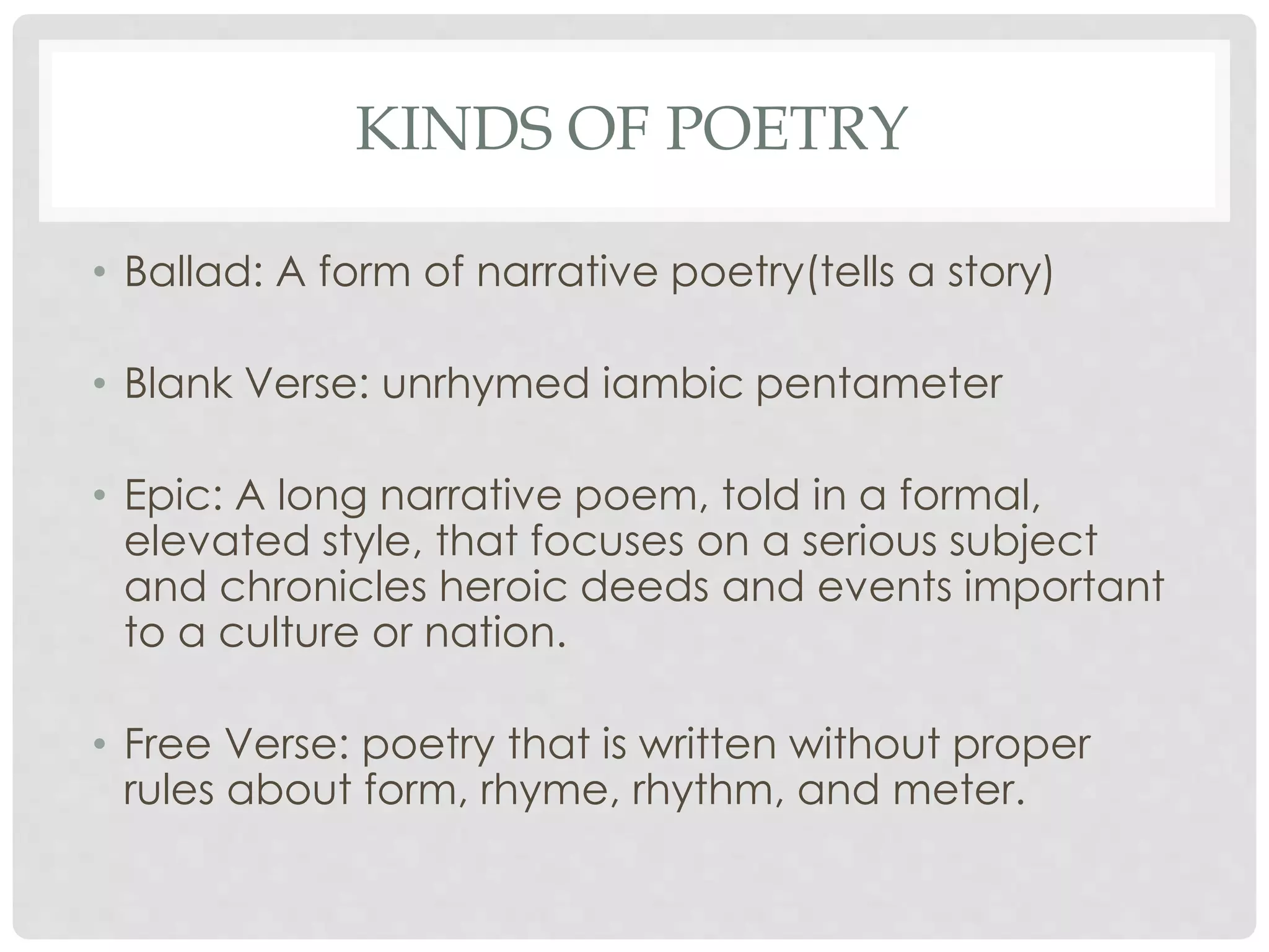 Poetry Terms Presentation with Memes and Images | PPTX