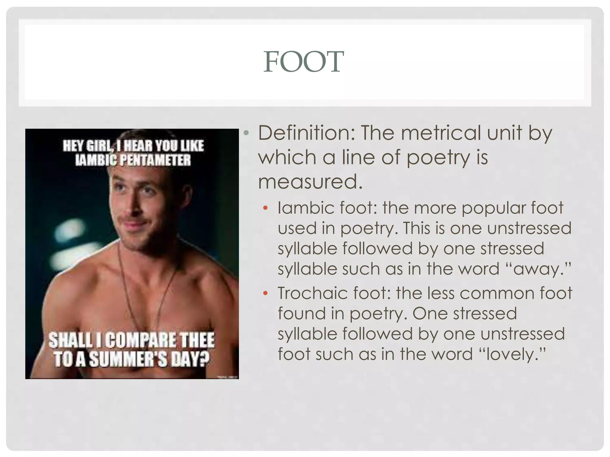 Poetry Terms Presentation with Memes and Images | PPTX