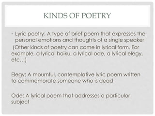 Poetry Terms Presentation with Memes and Images | PPTX