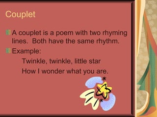 Poetry terms notes | PPT