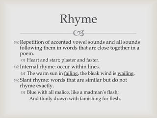 Poetry terms & types | PPTX | Poetry | Books and Literature