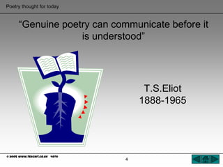 Poetry thought for the day | PPT