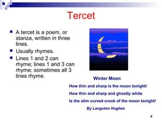 Poetry types of poems | PPT
