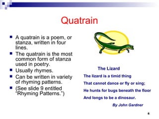 Poetry types of poems | PPT