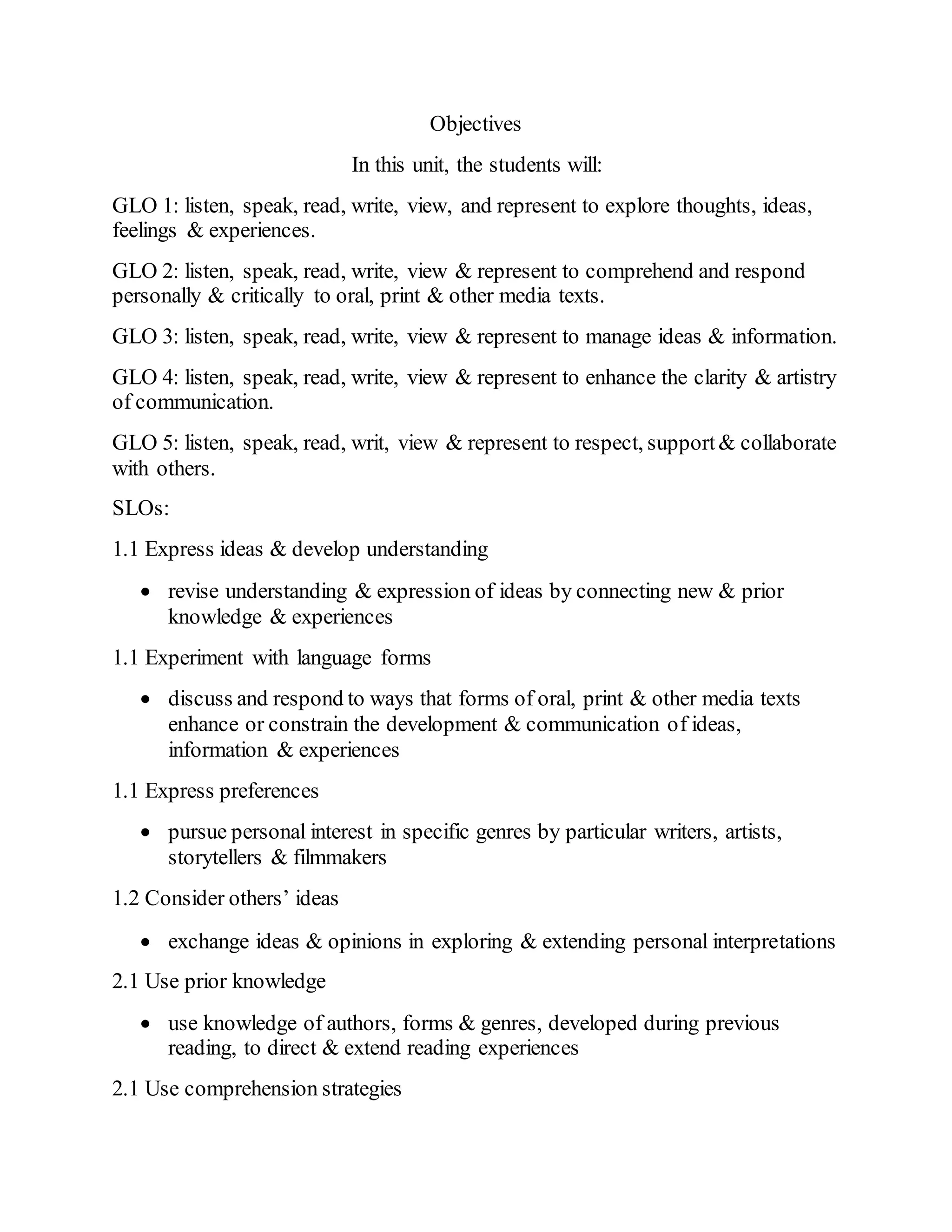 Poetry unit plan | DOCX | Homework and Study | Education