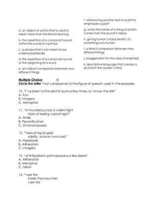 Poetry unit plan | DOCX | Homework and Study | Education