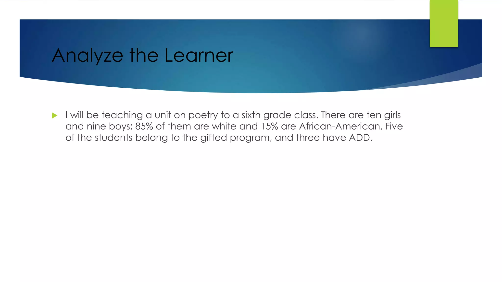 Poetry unit plan | PPT