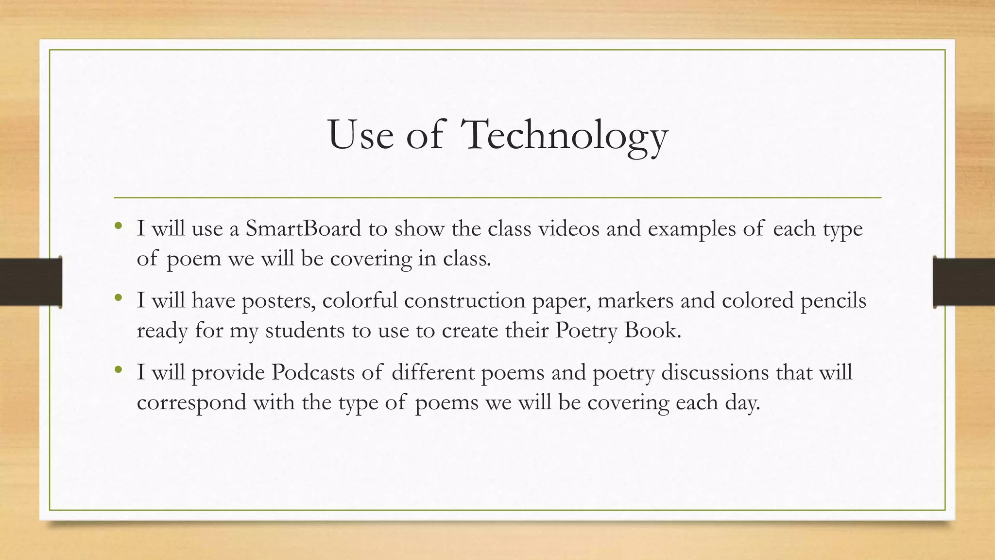 Poetry Unit Plan PowerPoint | PPTX