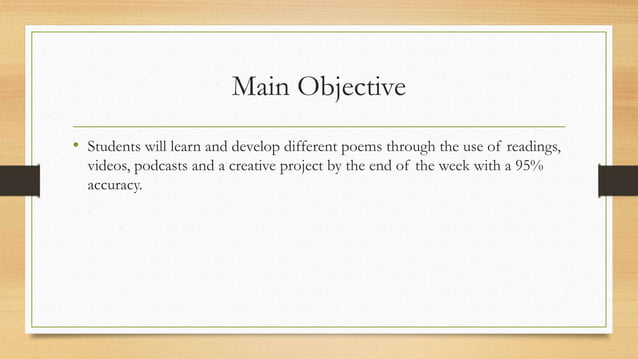 Poetry Unit Plan PowerPoint | PPT