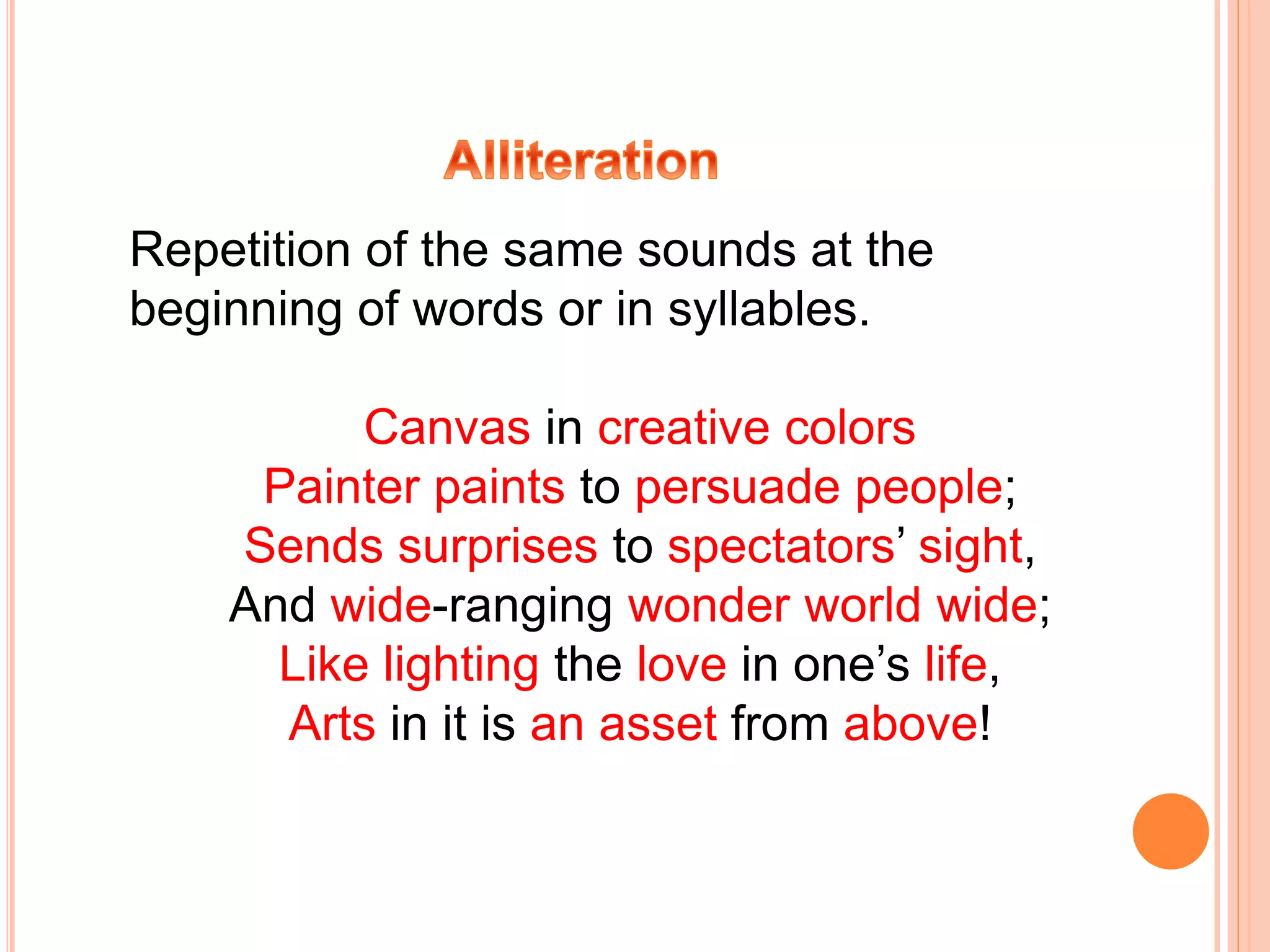 Poetry vocabulary | PPTX