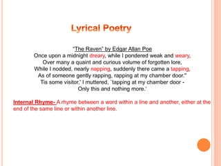 Poetry vocabulary | PPTX