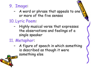 Poetry Vocabulary PowerPoint.ppt
