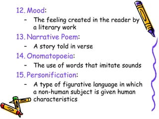 Poetry Vocabulary PowerPoint.ppt