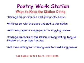Poetry workstation | PPT