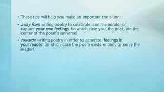 Poetry writing | PPTX