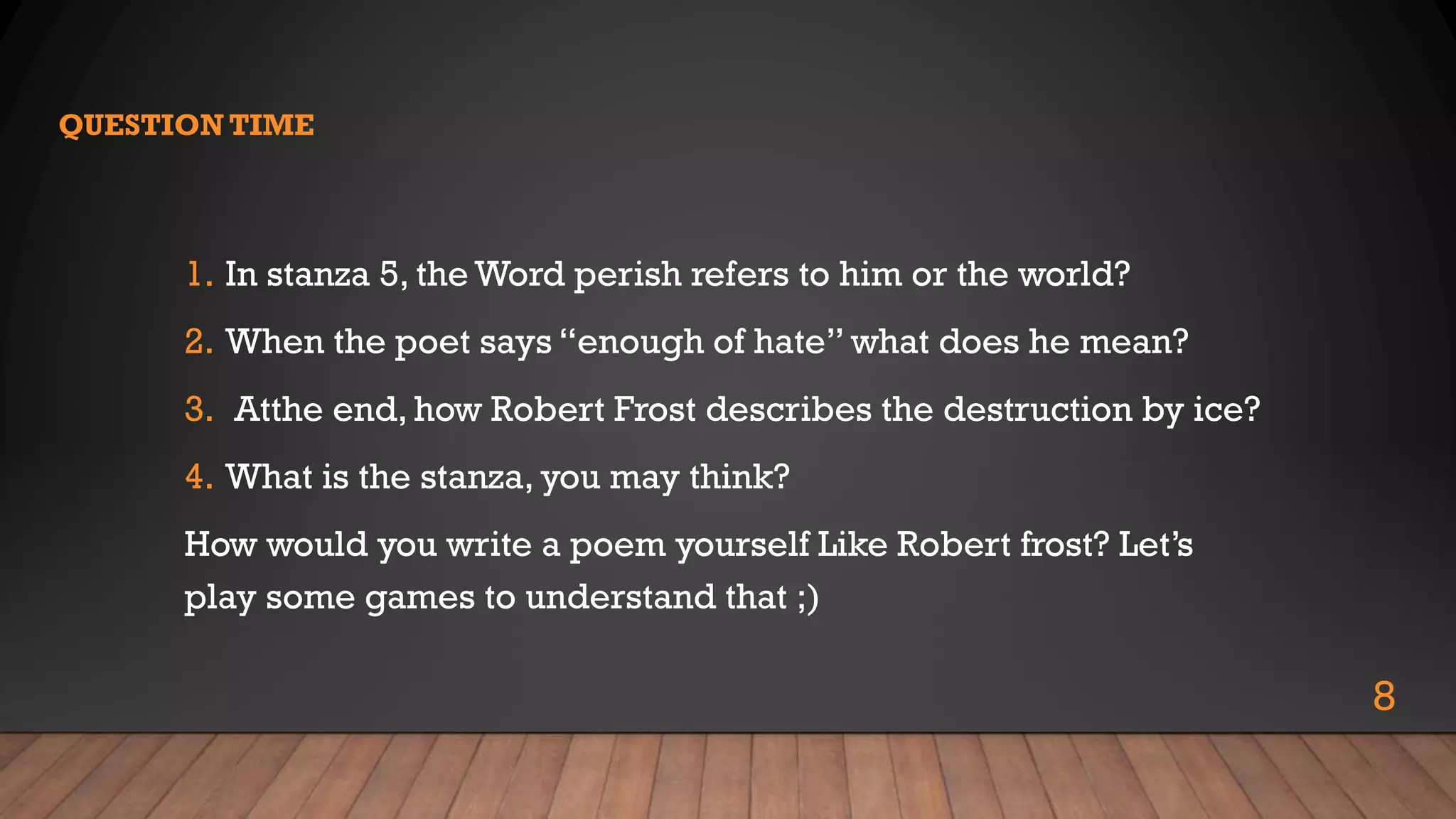 Supplementary Material for Writing Poetry | PPT
